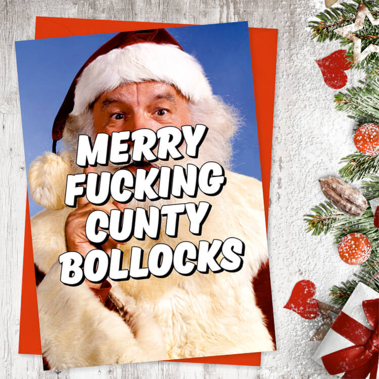Merry Fucking Cunty Bollocks Card – Dean Morris Cards