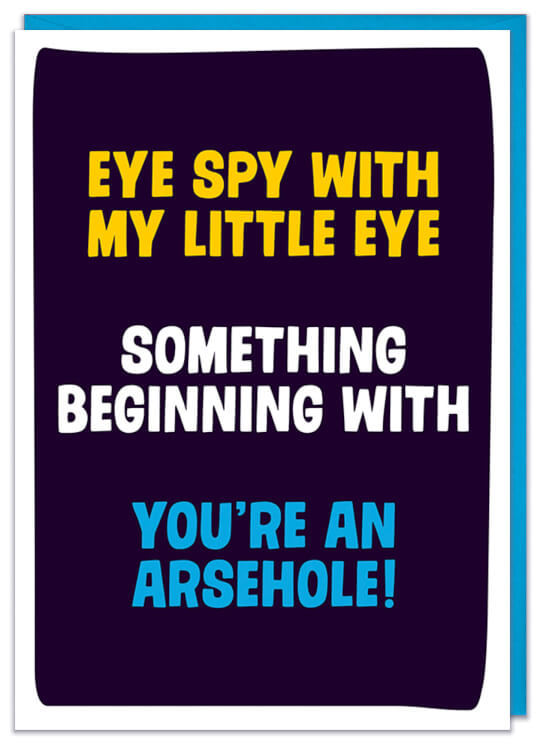 Eye Spy With My Little Eye Card – Dean Morris Cards