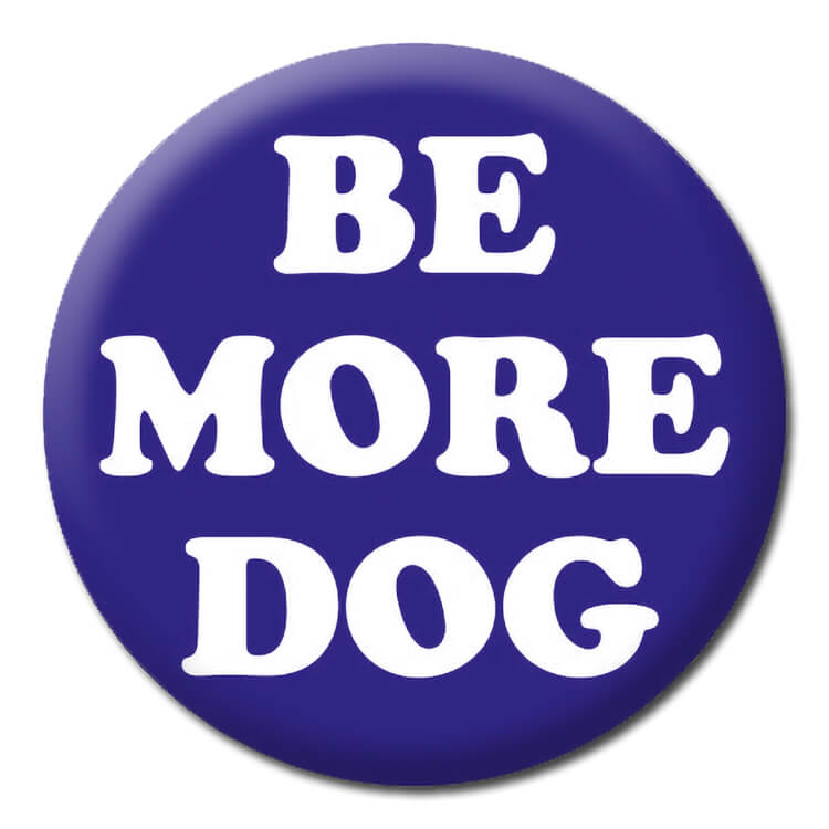 Be More Dog Badge – Dean Morris Cards