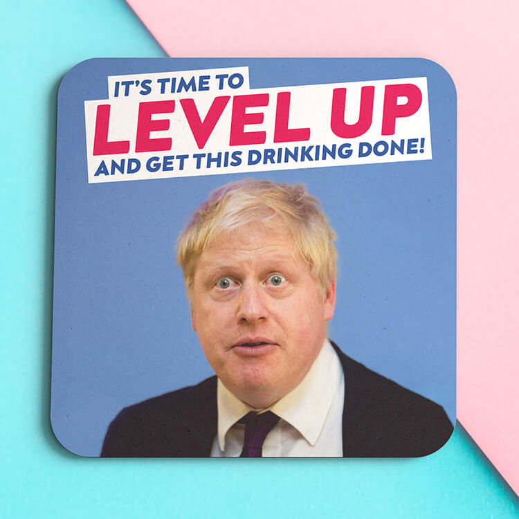 Level Up and Get This Drinking Done Coaster – Dean Morris Cards