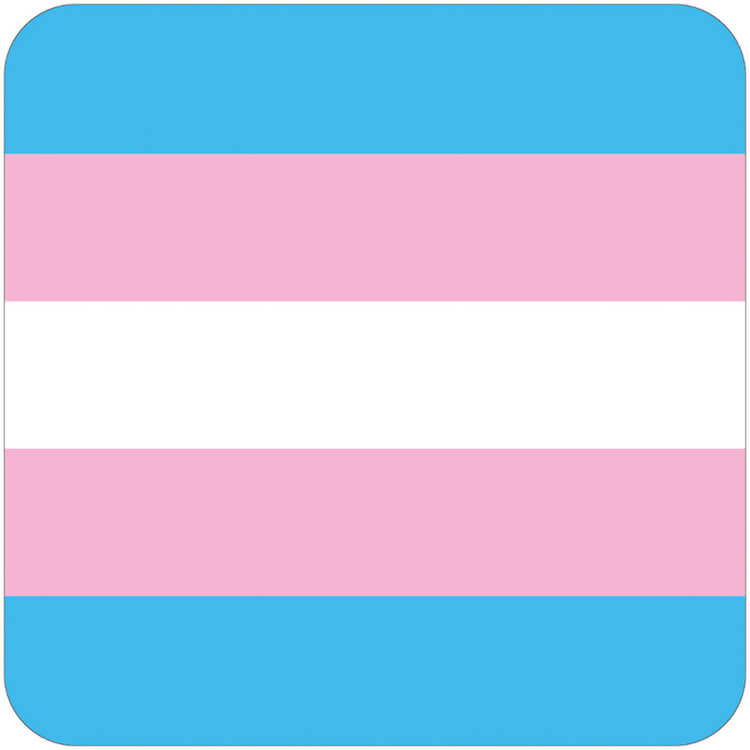 Trans pride flag Coaster – Dean Morris Cards