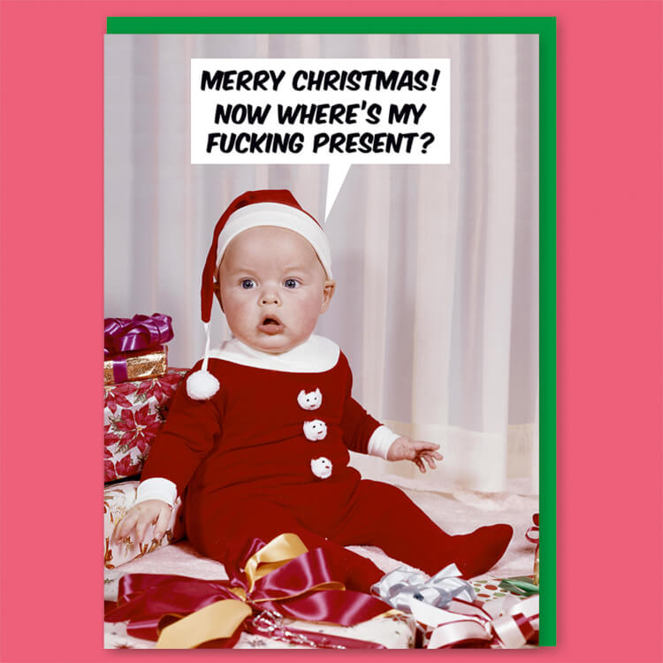 Where's my Christmas present Card – Dean Morris Cards
